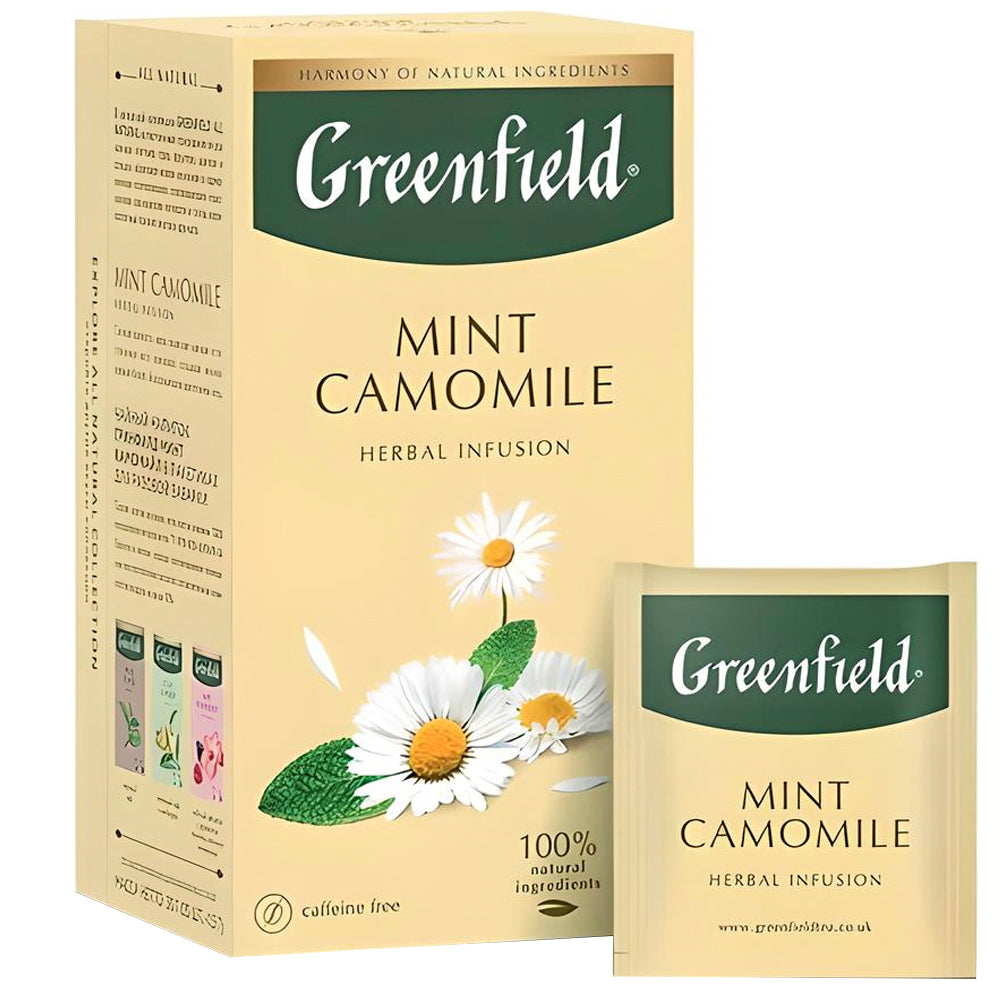 Herbal Blend "Mint Chamomile", Greenfield, 20 Sachets – RussianFoodS