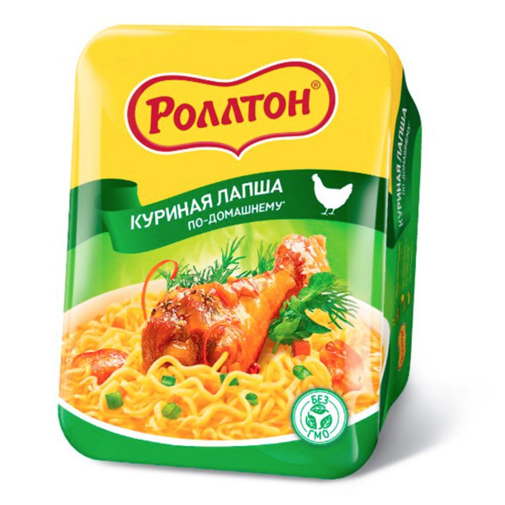 Chicken Instant Noodles "Home Style" | Rollton, 3.17 oz – RussianFoodS