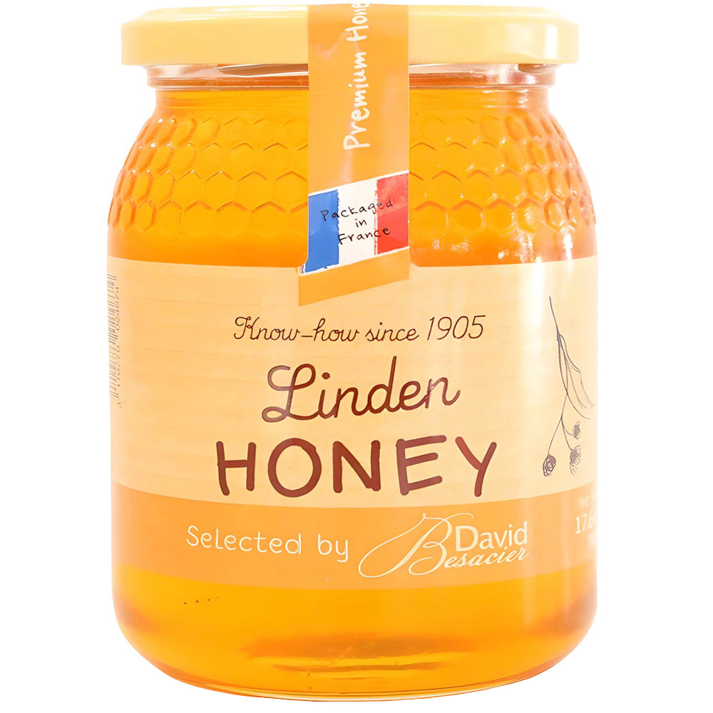 Linden Honey Premium French, David Besacier, 500g/ 17.64oz – RussianFoodS