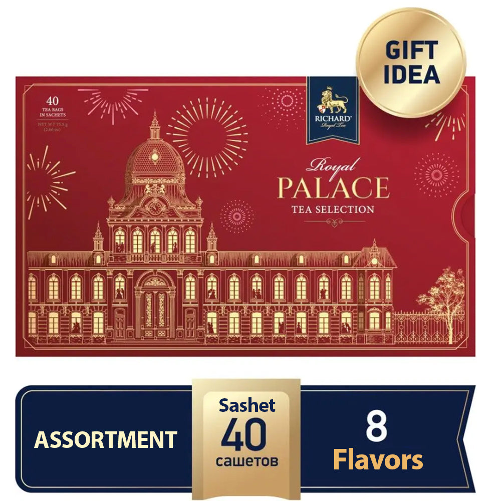 Assorted Tea Gift Set "ROYAL PALACE TEA SELECTION", Richard, 40 pcs, 7 ...