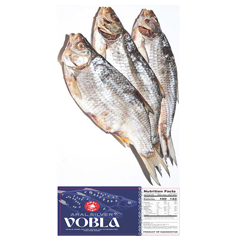 Dried Roach Vobla Fish, Aral Silver, 362g/ 12.77oz – RussianFoodS