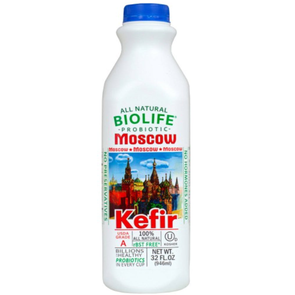 All Natural Kefir Probiotic "Moscow", Biolife, 946ml/ 32oz – RussianFoodS