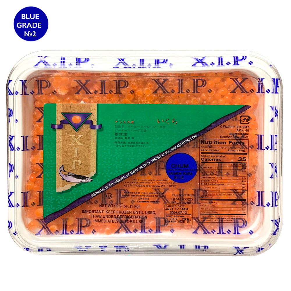 Chum Salmon Caviar №2 Blue, XIP, 1kg/ 35.27oz – RussianFoodS