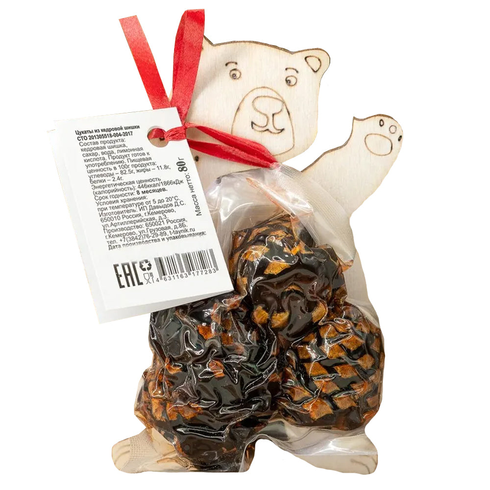 Candied Cedar Cones "Cedar Cones from the Bear", Taiga Cache, 80g/ 2.8 ...