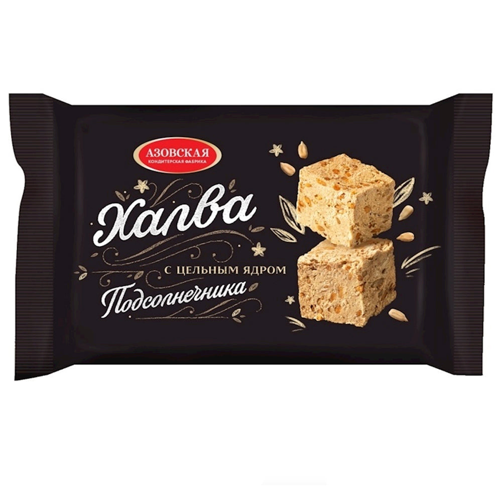 Halva with Whole Sunflower Seeds, Azov CF, 350g/ 0.77lb – RussianFoodS