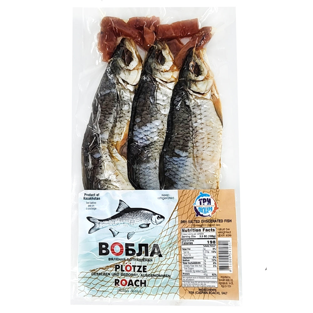 Dried Gutted Roach with Caviar, Three Minnows, 272g/ 9.59 oz – RussianFoodS