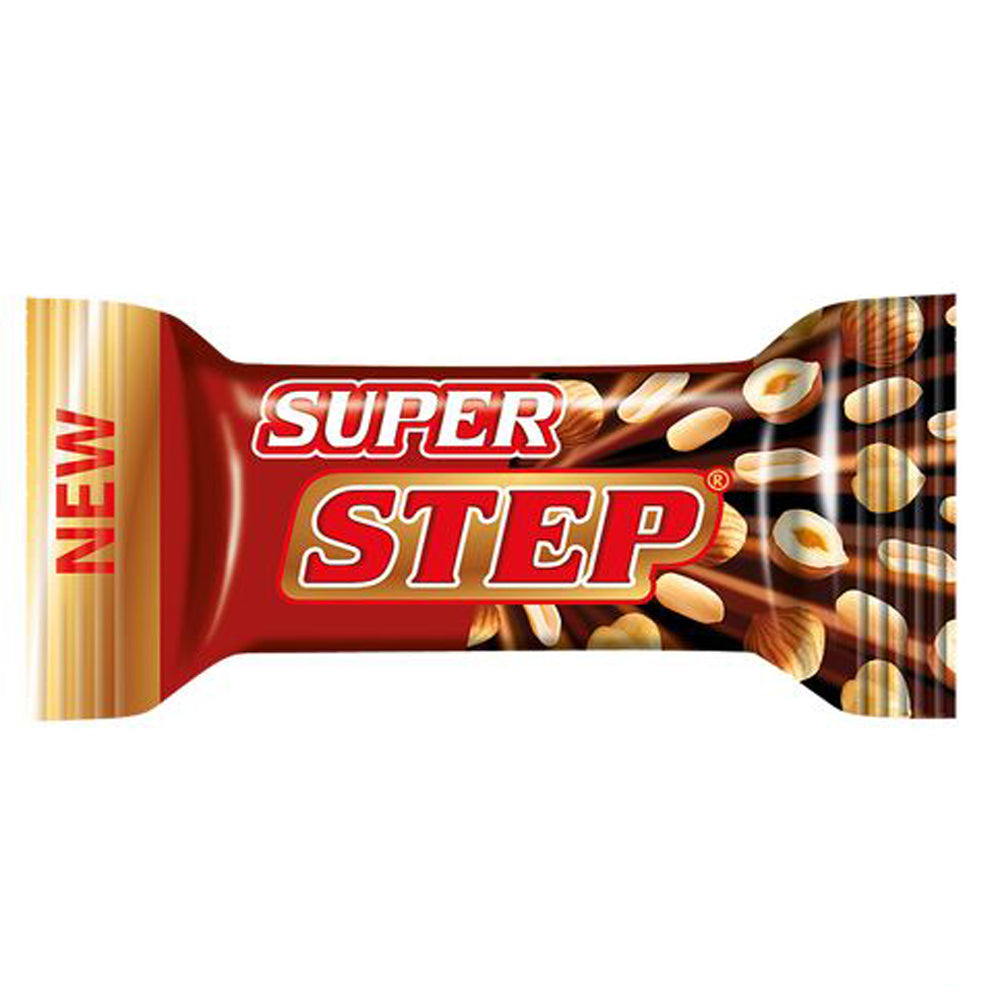 Chocolate Candy Nougat, Caramel & Peanuts, Super Step, Slavyanka, 226 ...