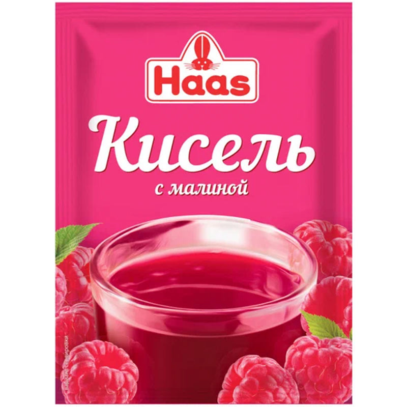 Raspberry Jelly Drink Kissel, Haas, 75g/ 2.65oz – RussianFoodS